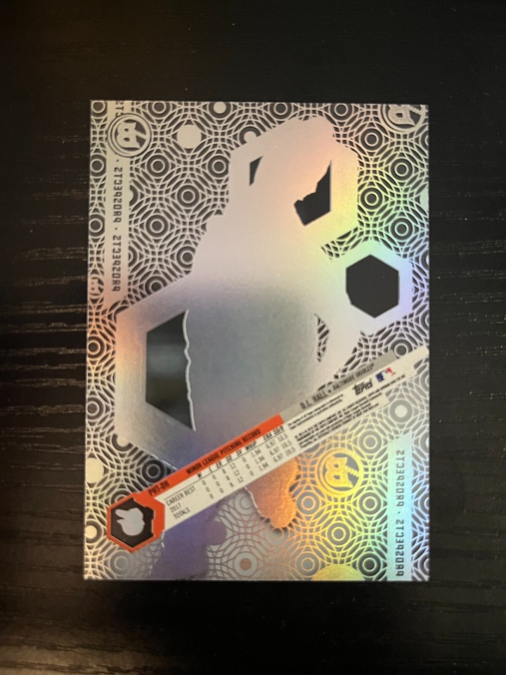 2018 Bowman High Tek D.L. DL Hall Auto signed pre rookie card autograph ...