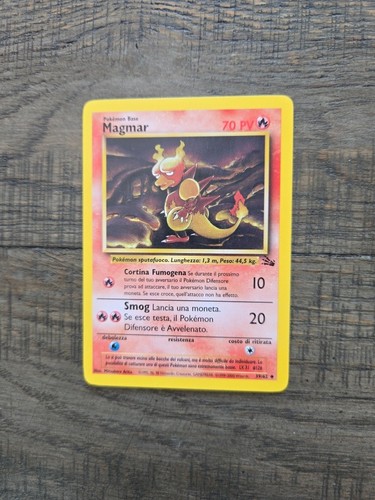 1st Edition Magmar 39/62 - Fossil - Uncommon Pokemon Card - Near Mint ...