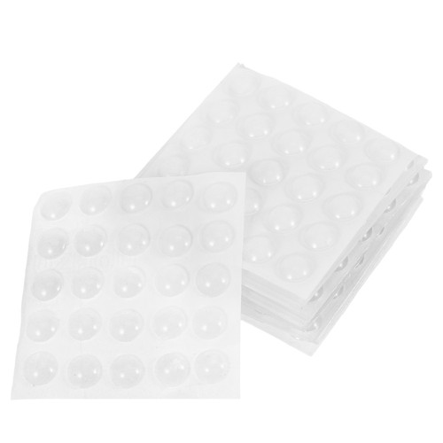 200 Pcs Silent Silicone Patch Clear Adhesive Dots Bumper Pads for ...