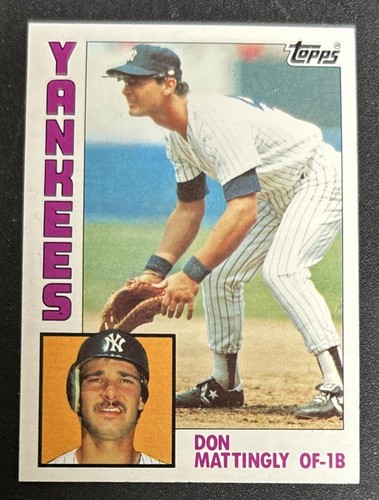 1984 Topps Don Mattingly Baseball Rookie Card (RC) #8 Yankees 1B VGEX O ...