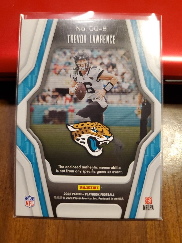 2022 Panini Playbook - Gridiron Gear Relics Trevor Lawrence #GG-6 (MEM ...