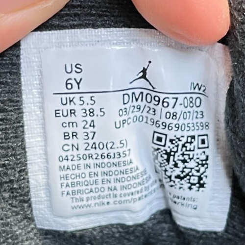 Nike Air Jordan 3 Retro GS Boys Size 6Y Black Gray Basketball Shoes ...