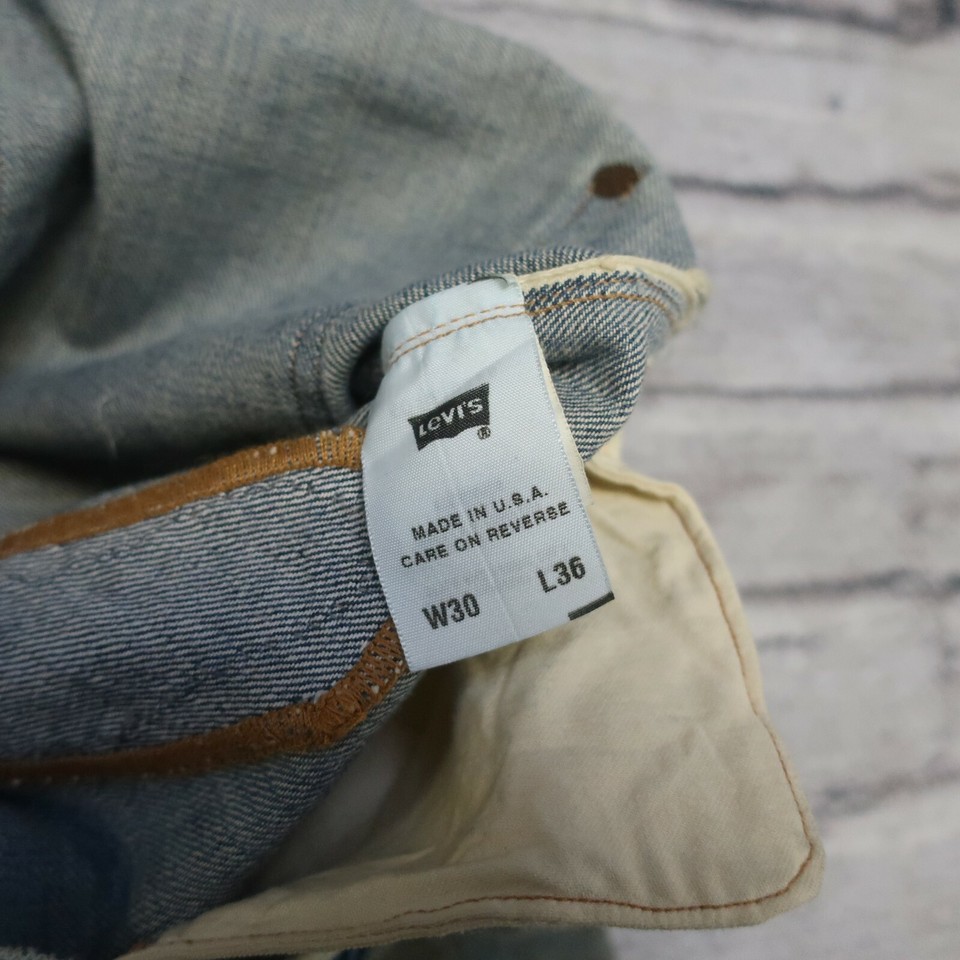 New Sample Levis 501 Buckle Back Selvedge Denim Jeans Size 28 ...