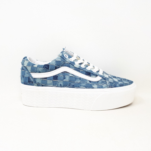 Size 8 - VANS Old Skool Stackform Woven Denim for sale online | eBay