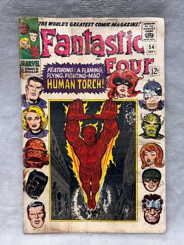 Fantastic Four #54 - 3rd Appearance Black Panther! Evil Eye! Marvel ...