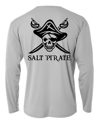 Salt Pirate Long Sleeve Microfiber Fishing UPF50 Sun Shirt | eBay