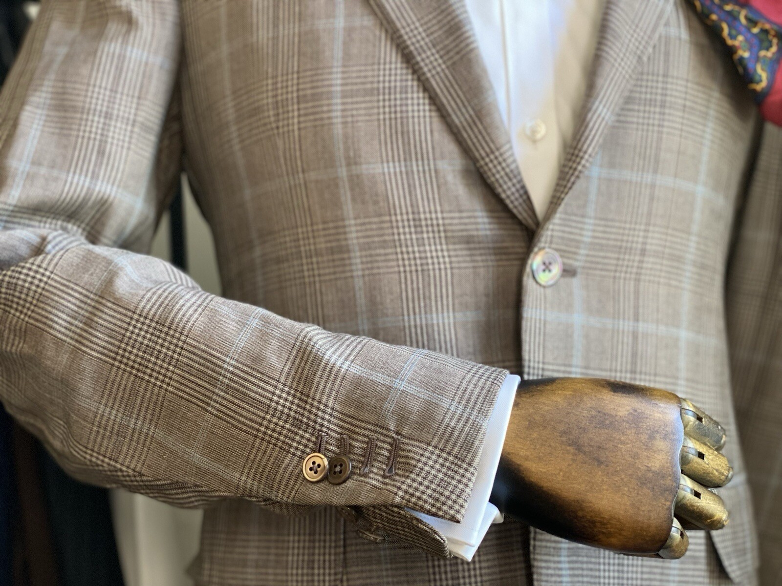 LNWOT Brown Check Isaia Napoli Bespoke/Custom Super 140's Suit 38R US/48R IT | eBay