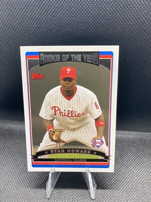 Topps Ryan Howard #265 2006 Philadelphia Phillies NL Rookie ROY ...