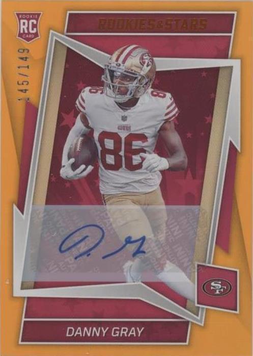 2022 Panini Rookies & Stars - Rookies Danny Gray #140 Orange Signatures ...