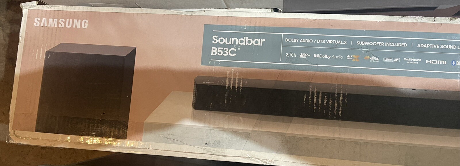 Samsung HW-B53C/ZA-RB Soundbar 2.1 887276643106 | eBay