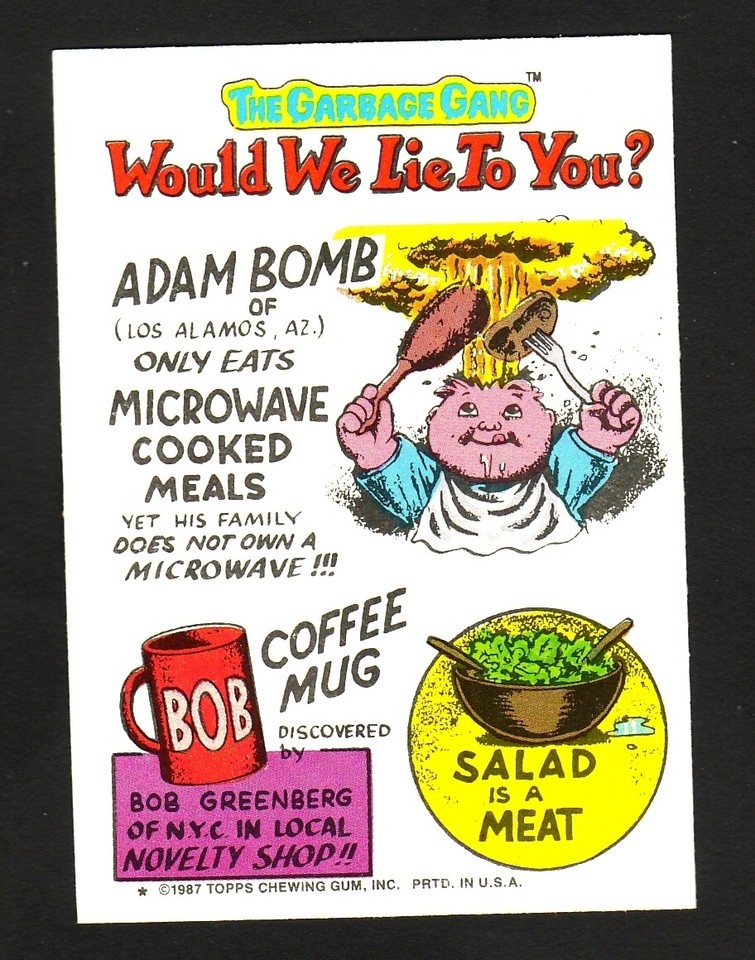 GARBAGE PAIL KIDS SERIES 9 1987 TOPPS TRADING CARD 364A STICKY RICKY | eBay