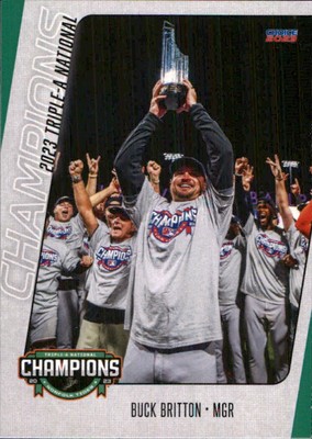 Buck Britton 2023 Choice Norfolk Tides Triple-A Champions #01 | eBay