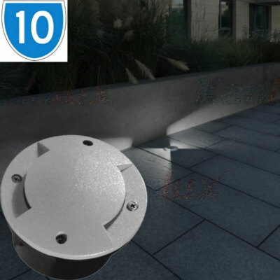 10x 1W Buried Ground LED IP66 Outdoor Recessed In Ground Driveway Light ...
