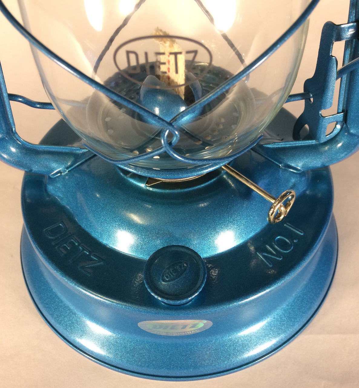 NEW Blue 12" tall Dietz No. 1 Little Wizard #1 Oil Kerosene Lantern ...