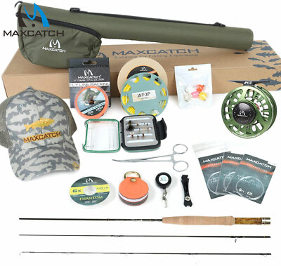 Maxcatch Fly Rod and Reel Outfit/Combo Complete Full Kit For Small ...