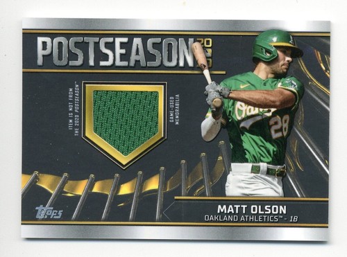 2021 Topps Postseason Performance Relics #PPRMO Matt Olson #66/99 | eBay
