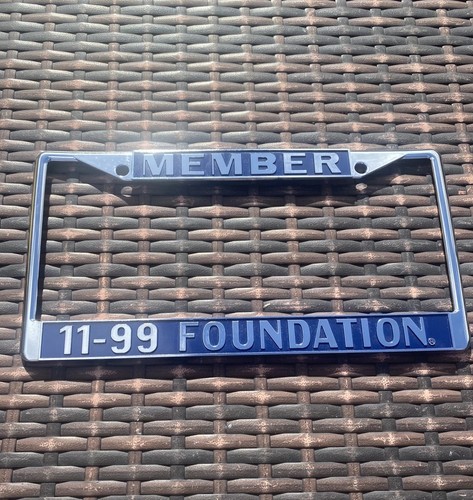 CHP 11-99 FOUNDATION LICENSE PLATE FRAME BMW Porsche Ferrari Lambo AMG ...