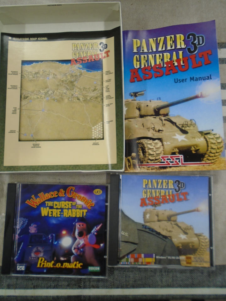 Panzer General 3D Assault Windows BIG BOX PC Game Manual Guide Maps | eBay