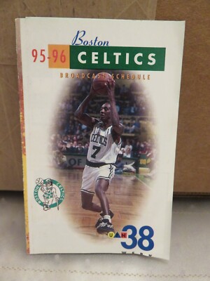 BOSTON CELTICS 1995-1996 BASKETBALL POCKET SCHEDULE | eBay