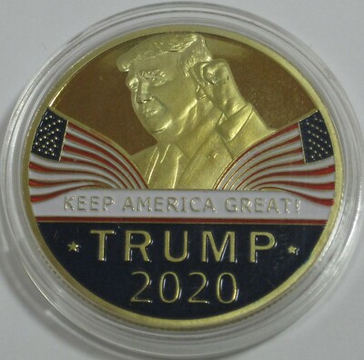 SEAL OF THE PRESIDENT OF THE UNITED STATES TRUMP 2020 Gold plated Coin ...