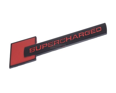 Metal Red Super Charger Turbo Thick SUPERCHARGED Emblem Badge Sticker ...