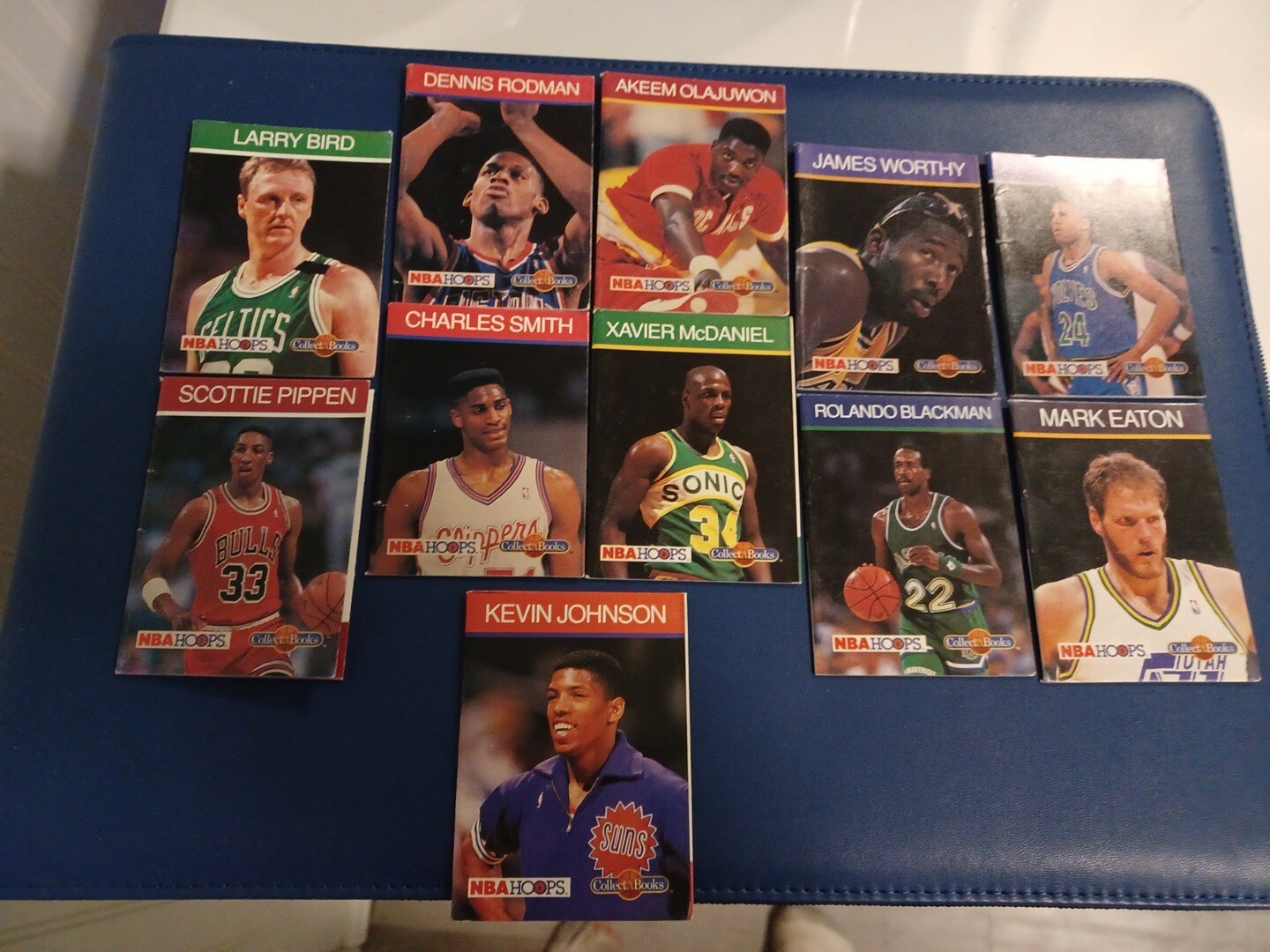 vintage 1990 nba hoops series 1 basketball Collect A Books. 11 booklets ...