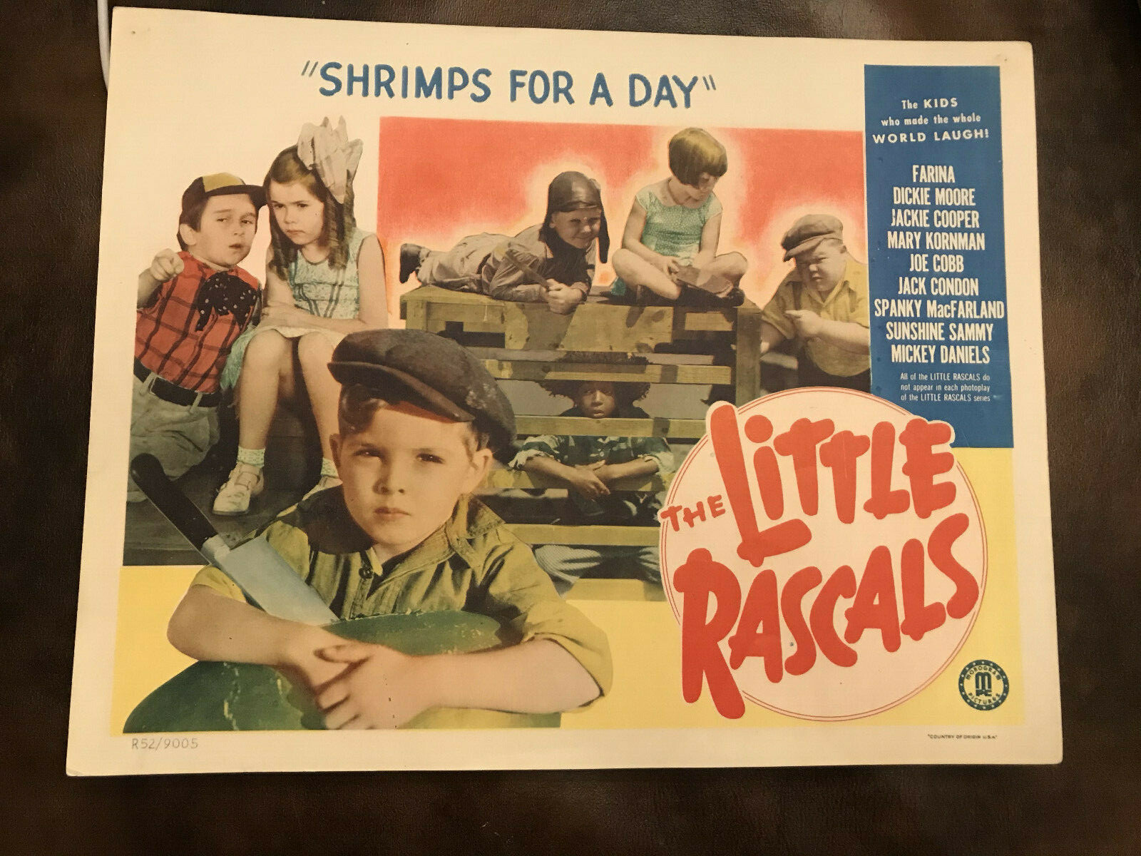 Shrimps For A Day 1955RR Monogram 11x14" title comedy lobby card Little ...