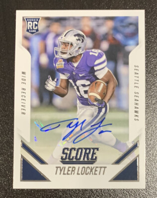 2015 Score #421 Rookie Signatures Tyler Lockett Autograph Seattle ...