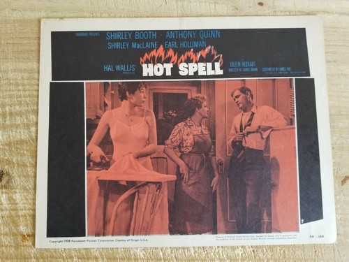 HOT SPELL-11" x 14" LOBBY CARD-1958-SHIRLEY MACLAINE,ANTHONY QUINN*6 | eBay