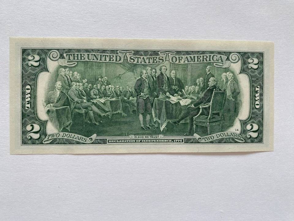 $2 Two Dollar Bill 2017 Series G 13557852 A Real Money US Dollars Paper ...