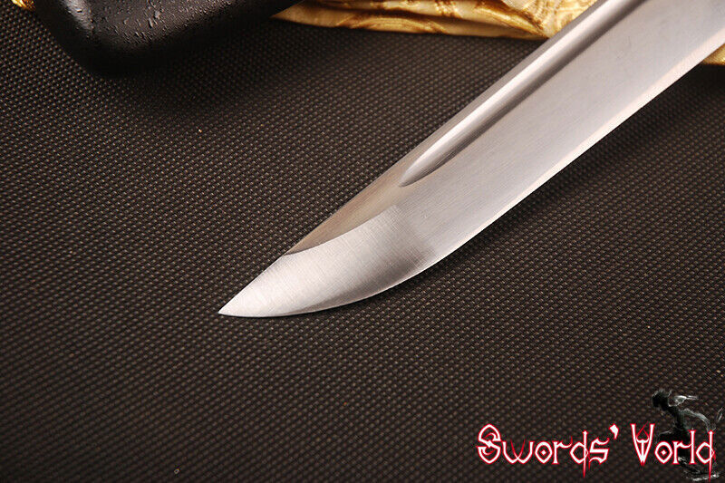 Sharp Japanese Tanto Samurai Sword self- defense Knife Carbon Steel Bo ...