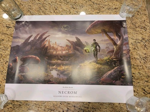 The Elder Scrolls Online NECROM Morrowind Poster Lithograph Print 18x24 ...