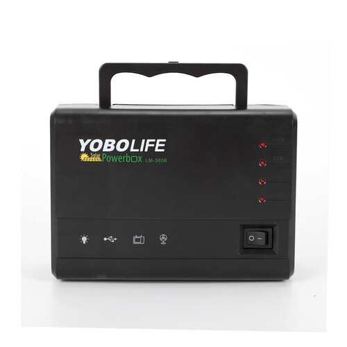 Portable Solar Panel Power Generator Kit Battery Pack Power Station w/4 ...