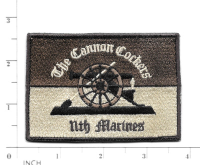 USMC 11th Marines Hook & Loop desert TAN Cannon Cockers! PATCH 11th ...