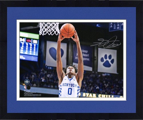 Framed De'Aron Fox Kentucky Wildcats Signed 8" x 10" Dunk Photo ...