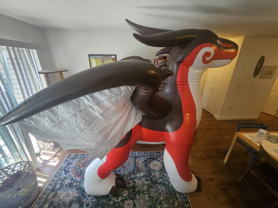 PuffyPaws Inflatable Zenith Dragon Ride On Toy Gen 1 | eBay