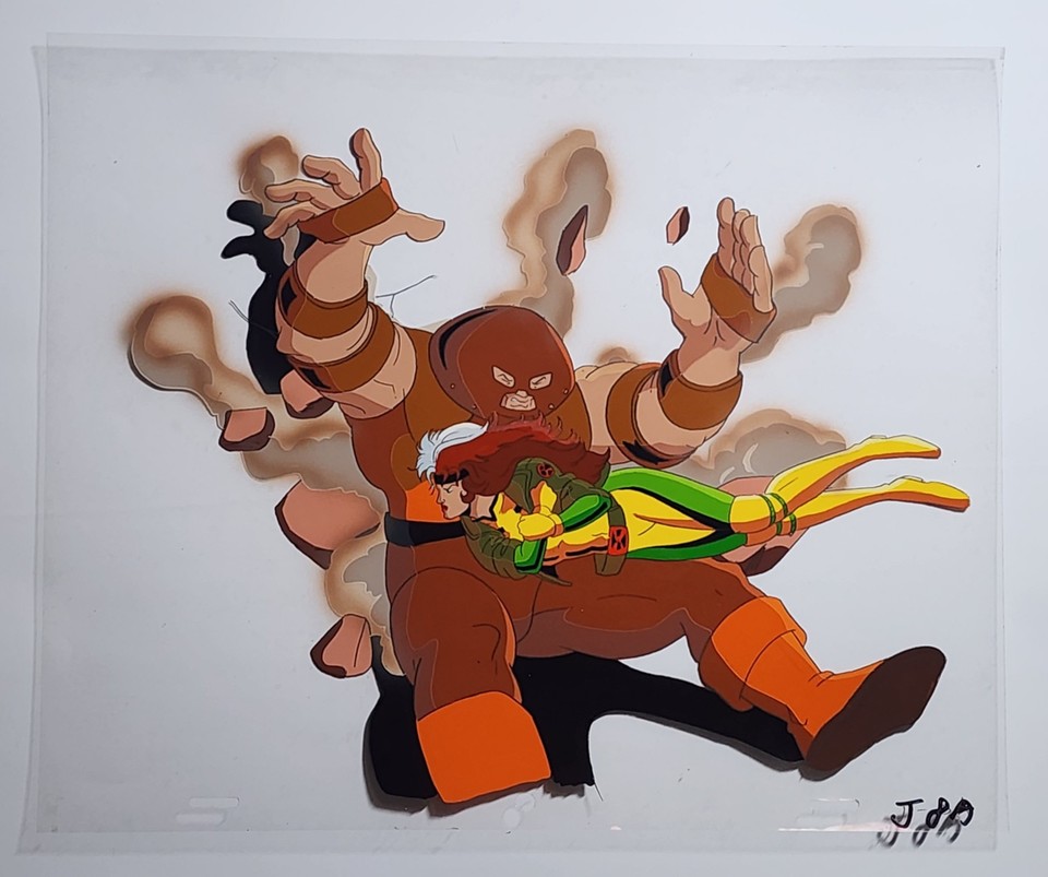 1994 X-Men Animated Series Juggernaut Rogue Animation Cel from Phoenix ...