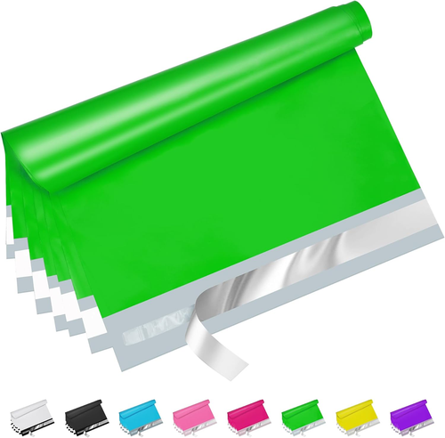 Green Poly Mailers 10X13 25 Pcs Pink Self-Seal Shipping Bags, Packaging ...
