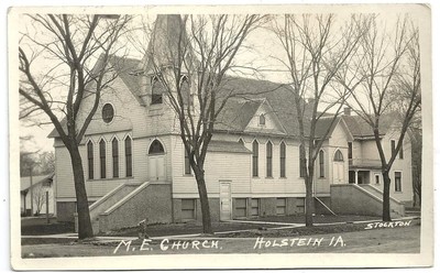 Real Photo Postcard ~ Methodist Episcopal Church ~ Holstein IA 1922 | eBay