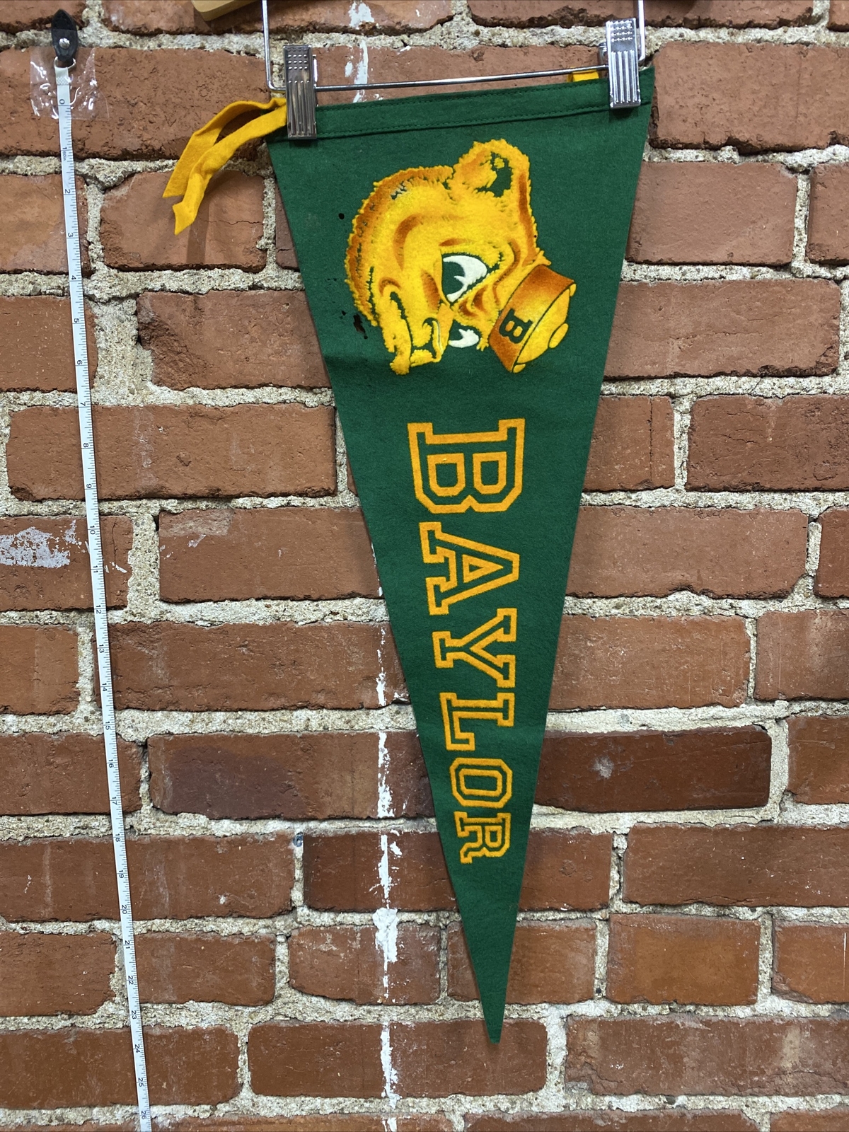 Vintage 50’s 1950's BAYLOR UNIVERSITY SAILOR BEAR Pennant | eBay