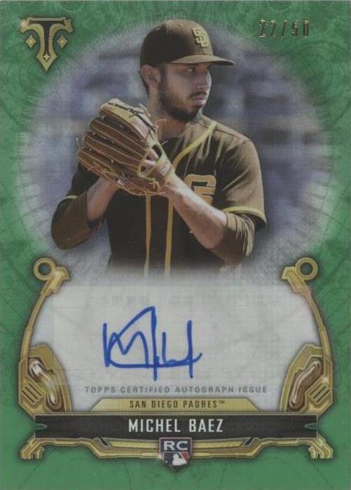 2020 Topps Triple Threads - Rookie Autographs Michel Baez #RAC-MZ ...