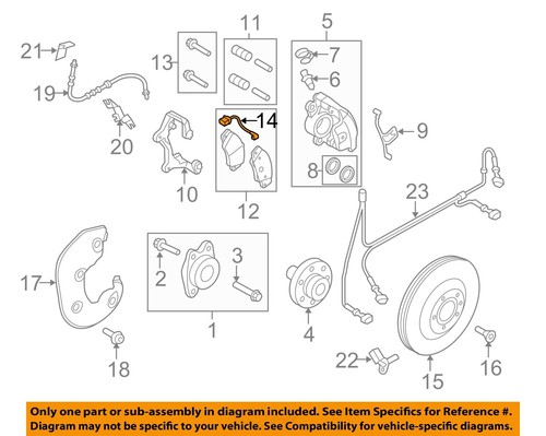 AUDI OEM 09-17 Q5-Disc Brake Pad Electronic Wear Sensor 4G0615121B | eBay