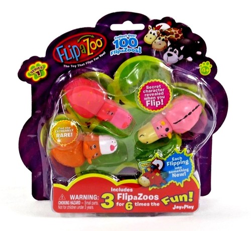 Flipazoo Mini Figures Collectibles Series 1 Toy 3 Pack Party Favor ...