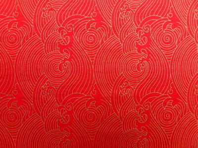 Rising Sun Red Scrolls Cotton Fabric (112cm per metre) | eBay