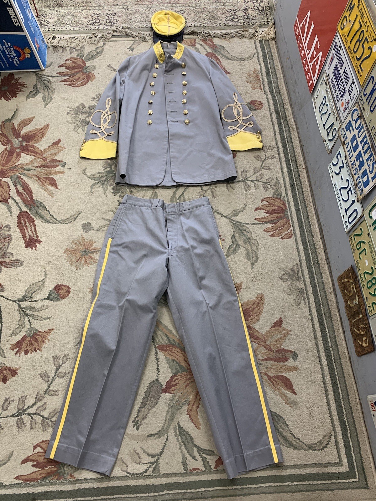 1961-65 Centennial Civil War reenactment confederate uniform. Hat ...