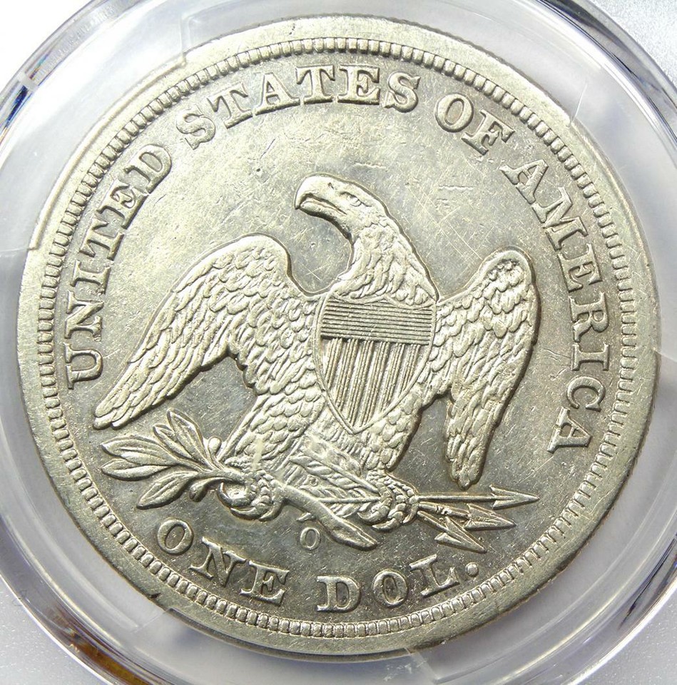 1850-O Seated Liberty Silver Dollar $1 - PCGS AU Details - Rare Early ...