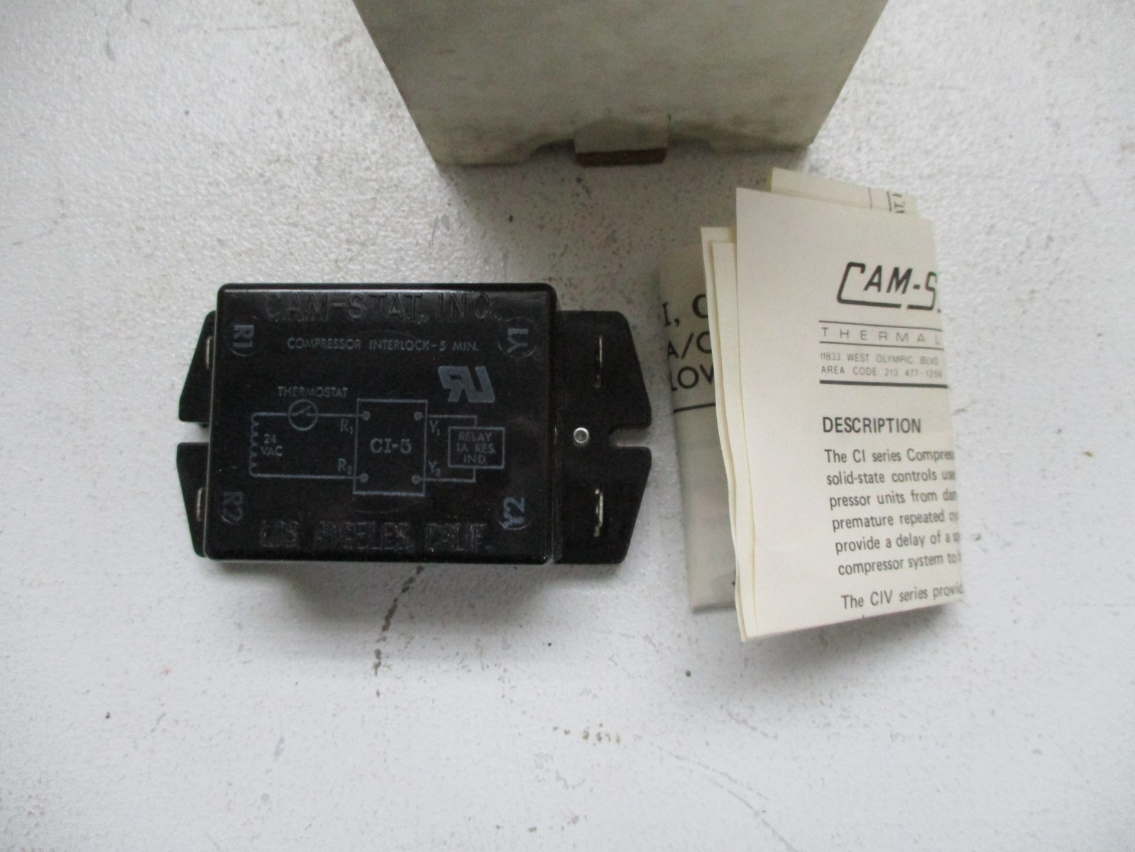 NEW IN BOX CAM-STAT TIME DELAY-RELAY CI-5 24 VAC NOMINAL 5MIN DELAY | eBay