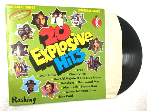 VINTAGE VINYL LP 20 EXPLOSIVE HITS,1973 K-TEL UK,LONDON,FLEETWOOD MAC ...