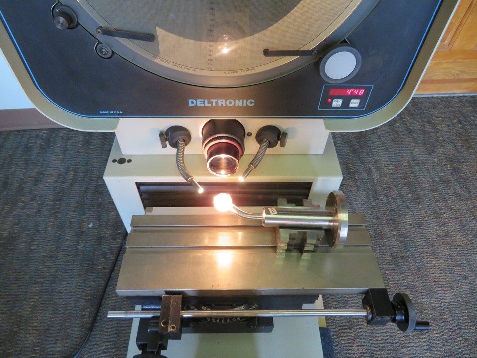 Deltronic DH214 14" Optical comparator w 612-R Geometric readout 10x | eBay