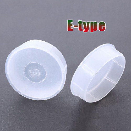 Round Plastic Clear Blanking End Cap Caps Pipe Fitting Inserts Plug ...